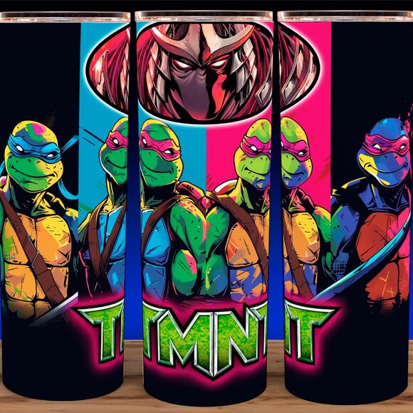 Dining | Tmnt Ninja Turtles With Shredder Cartoon Cup Mug Tumbler 2oz ...